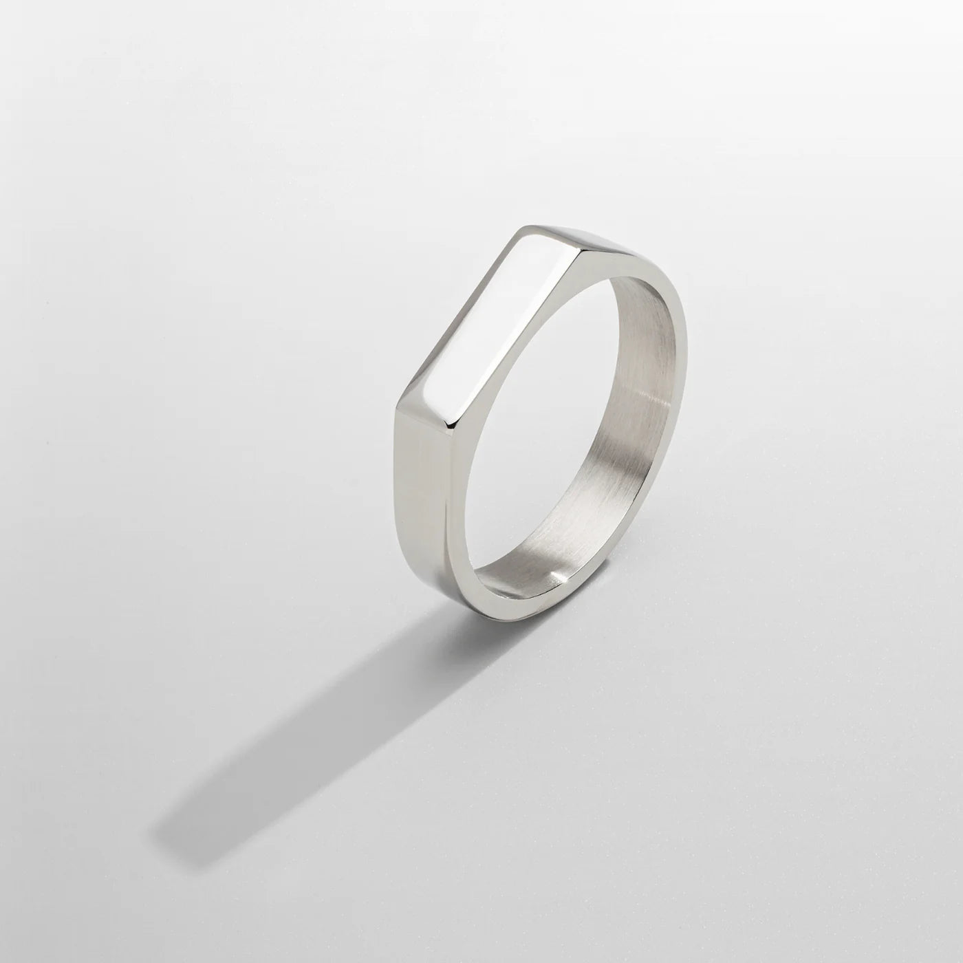 Rectangle Signet Ring – Silver